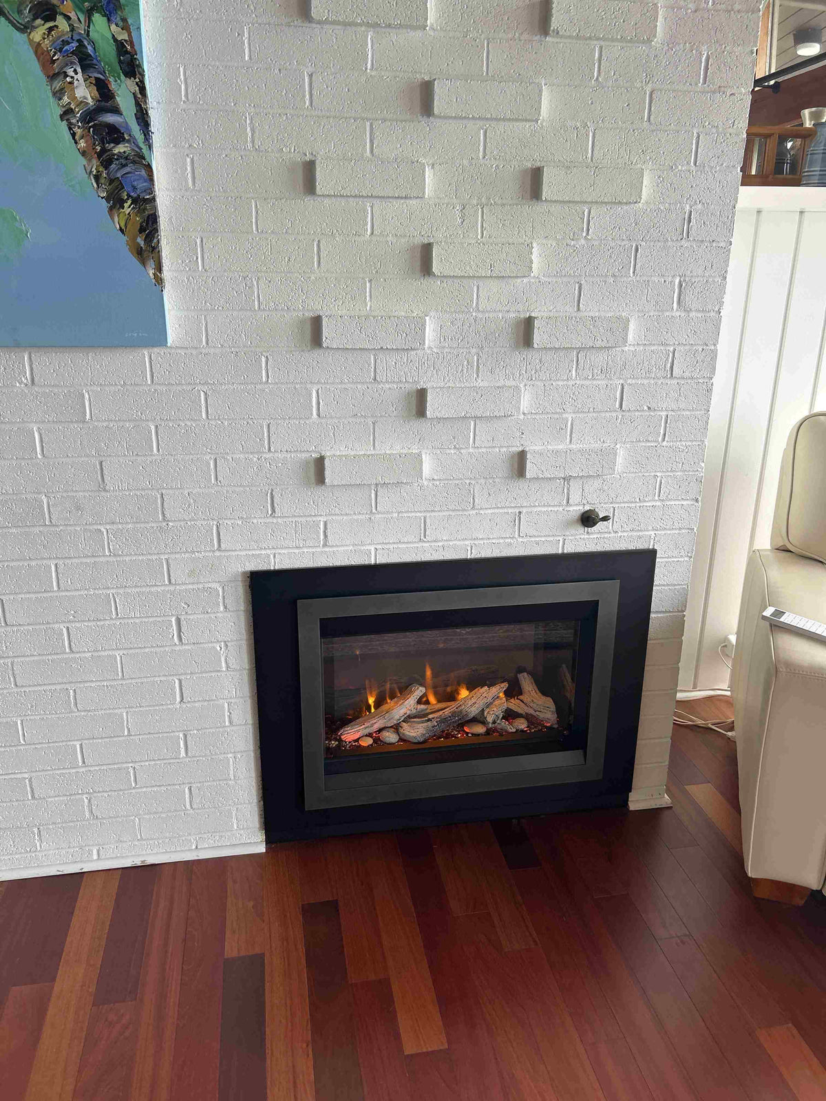 Valor GE3 Linear Electric Install — Fireplaces Unlimited Heating & Cooling