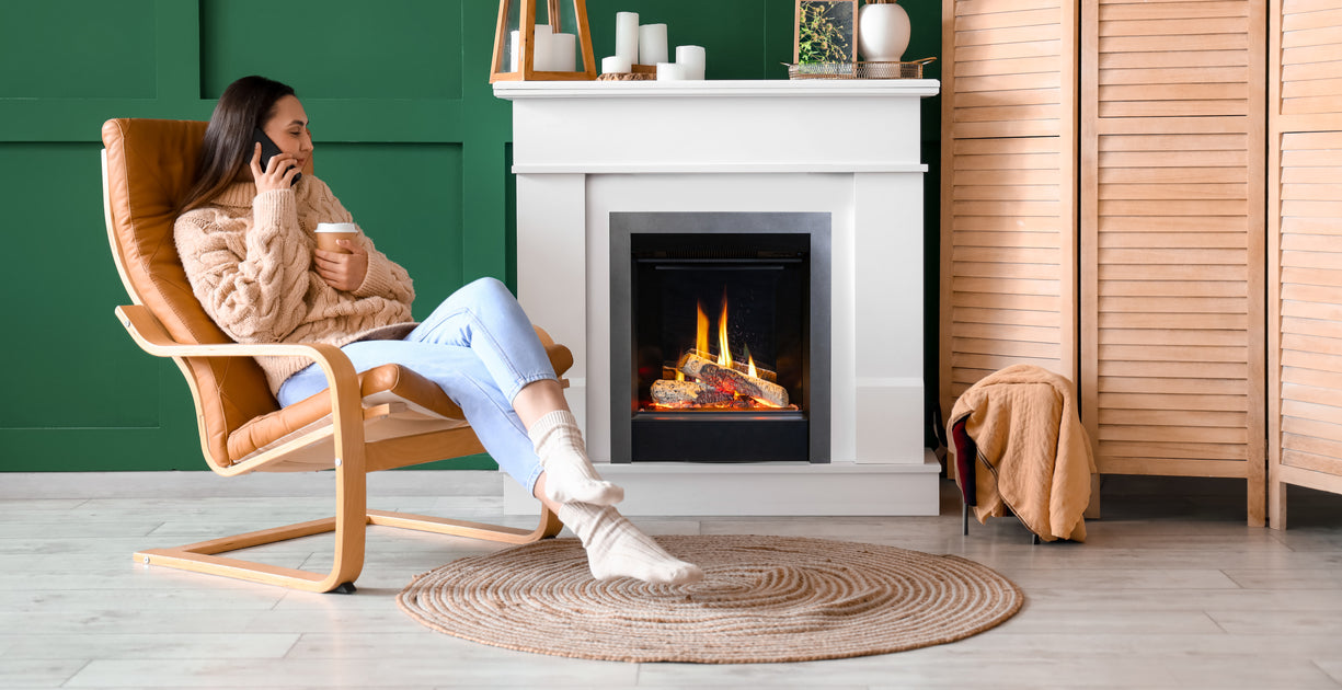Valor PE2 LCD Electric Fireplace — Fireplaces Unlimited Heating & Cooling